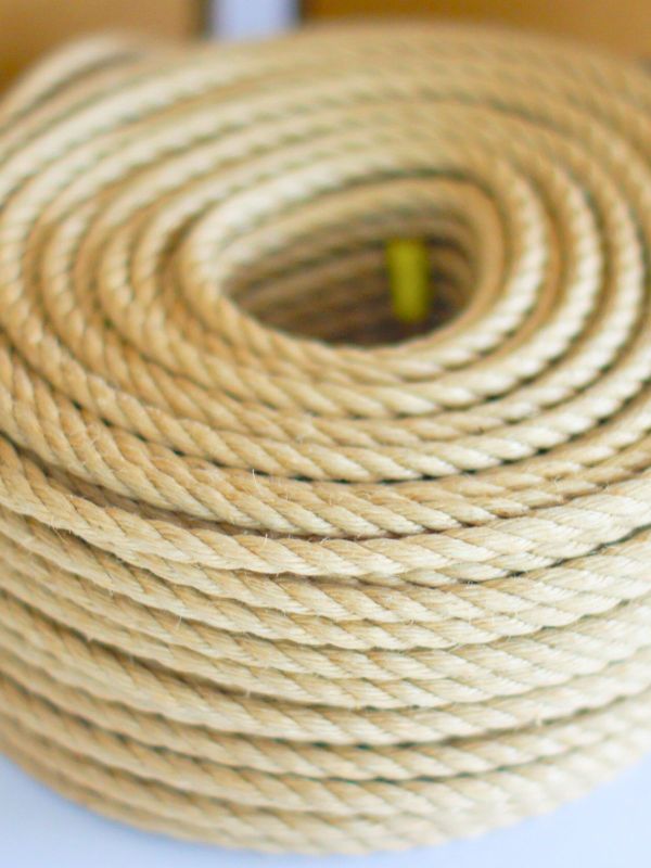 SINGLE RAW ROLL - 50m of finest jute rope for bondage for DIY processing